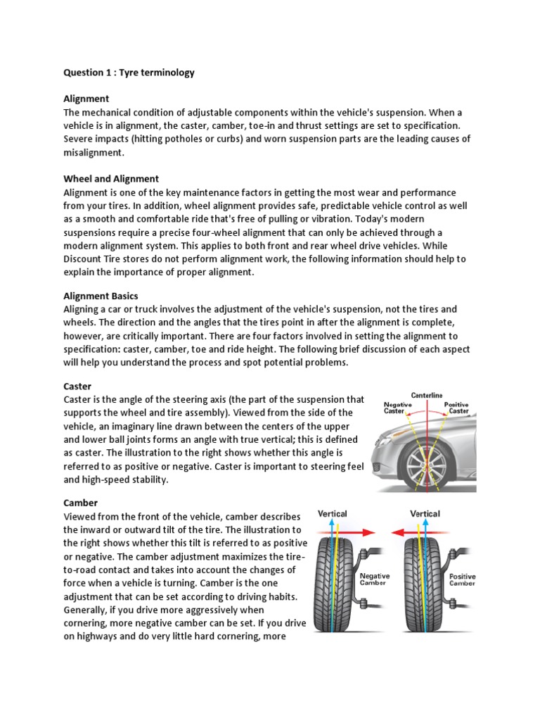 Alignment | PDF | Tire | Suspension (Vehicle)