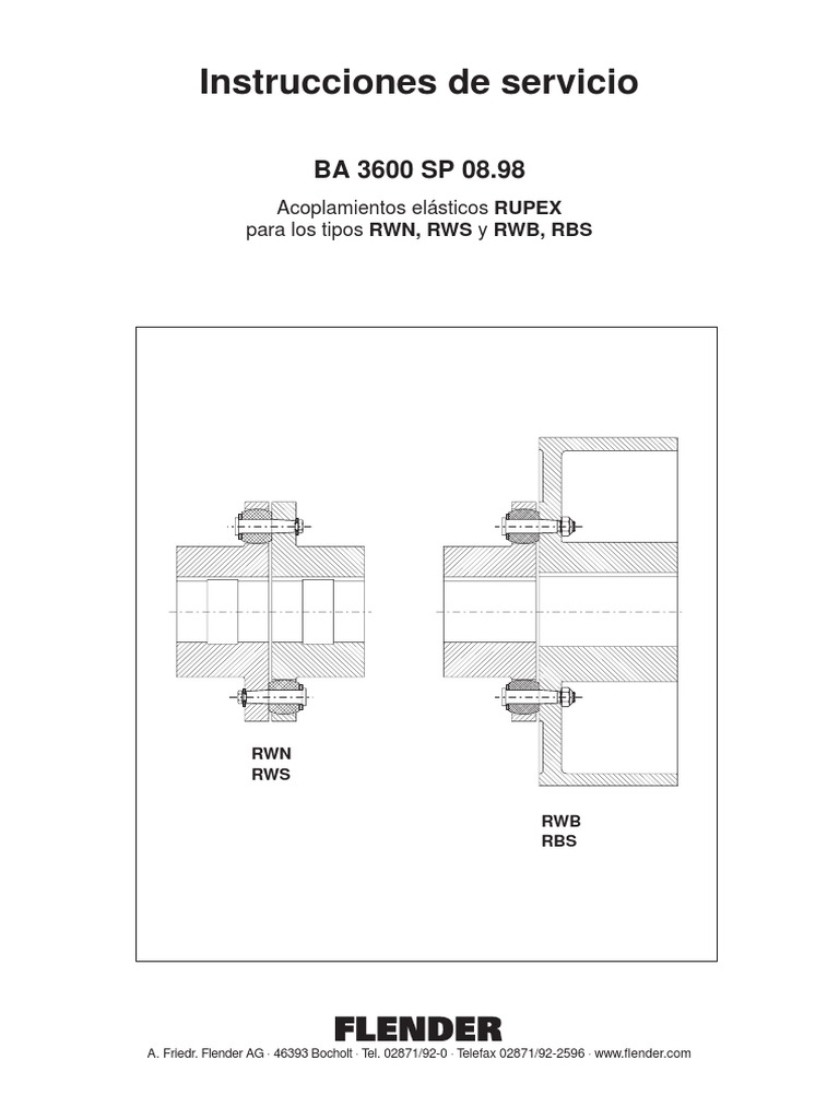 Acoplamientos RUPEX | PDF | Perforar | Tornillo