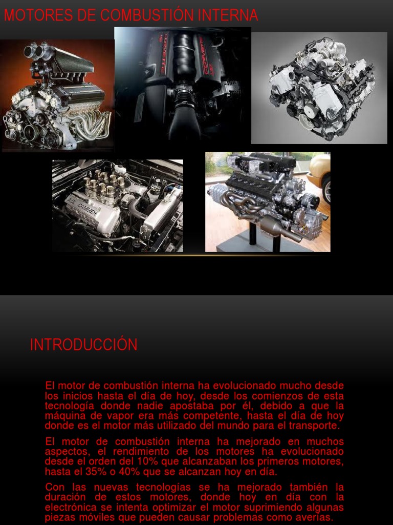 Evolución de Motores de Combustión Interna | PDF | Motor de combustión ...