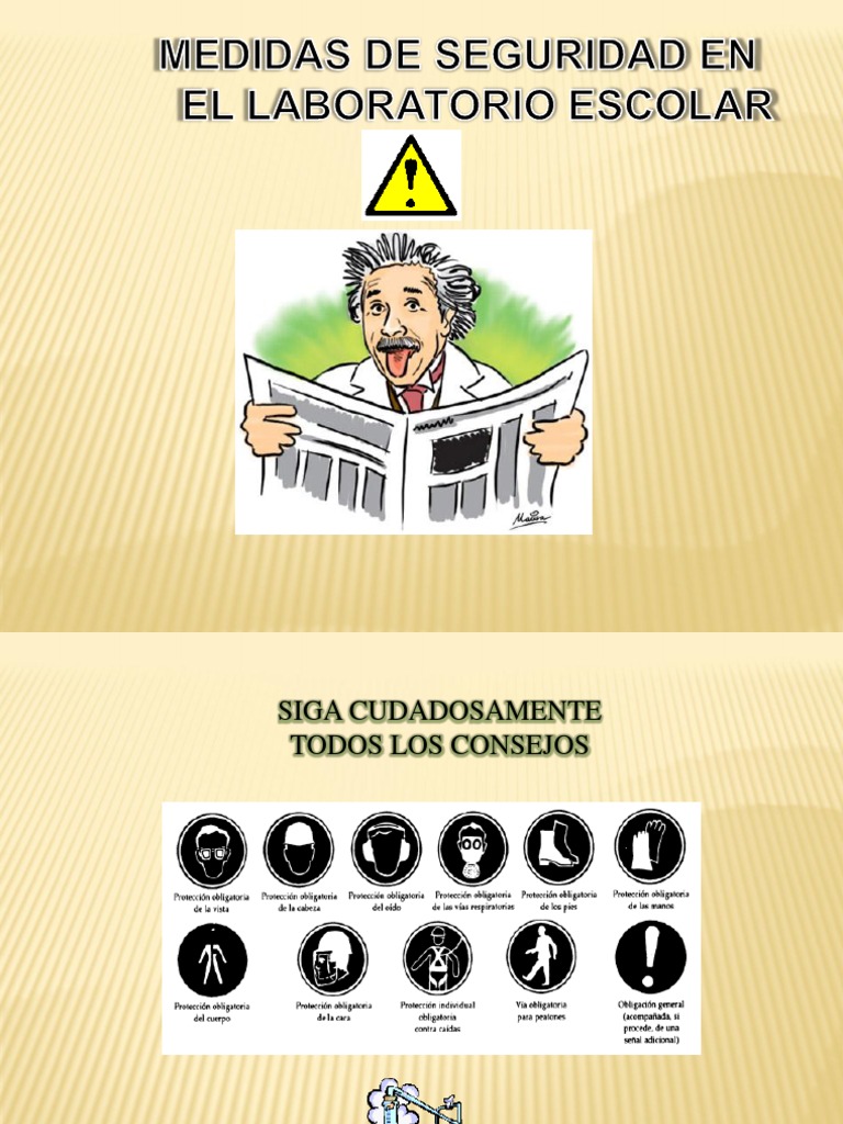 Medidas de Seguridad en El Laboratorio Escolar | PDF | Salud y bienestar