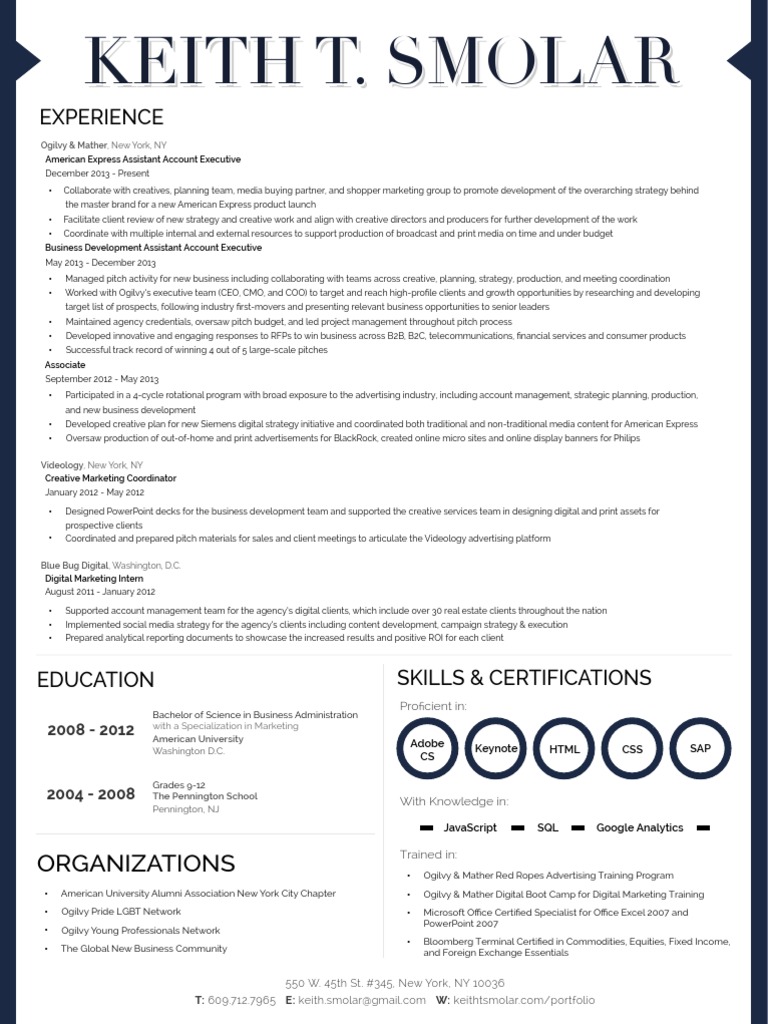Keith Smolar - Resume | Download Free PDF | Advertising | Marketing
