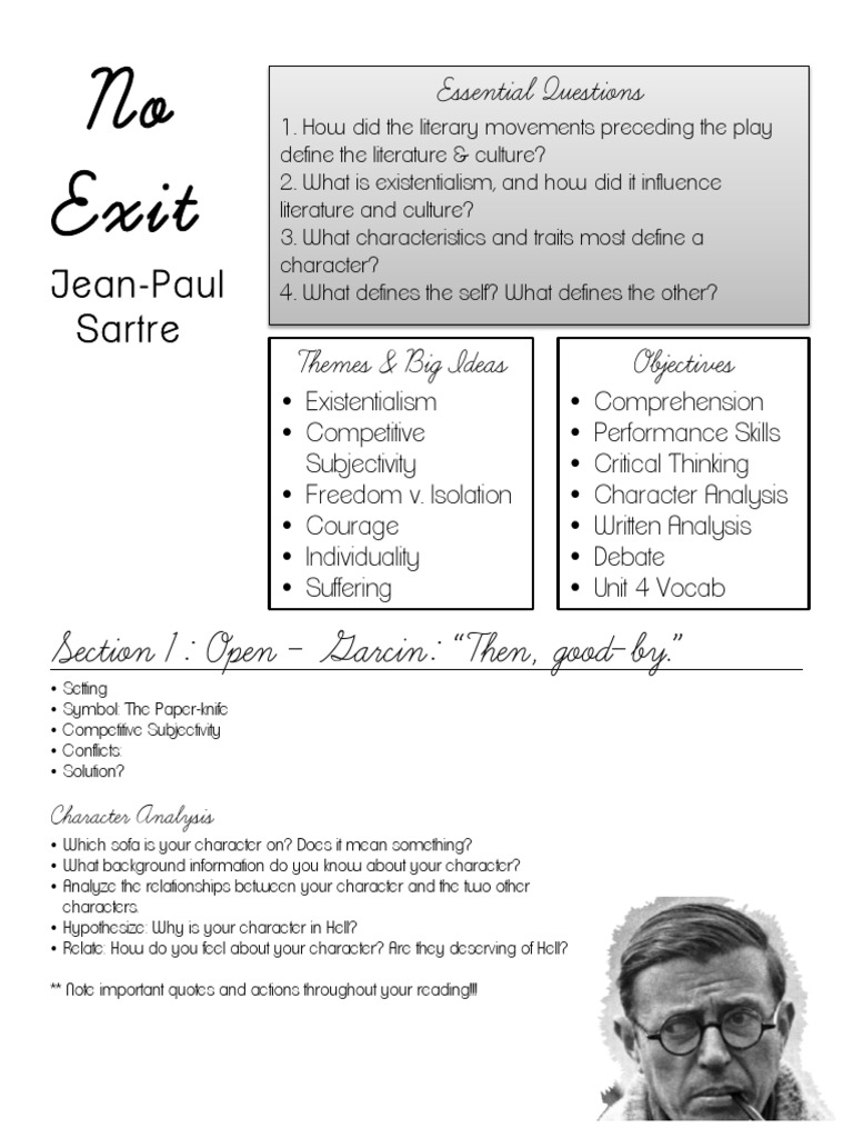 No Exit Overview | PDF | Existentialism | Hell