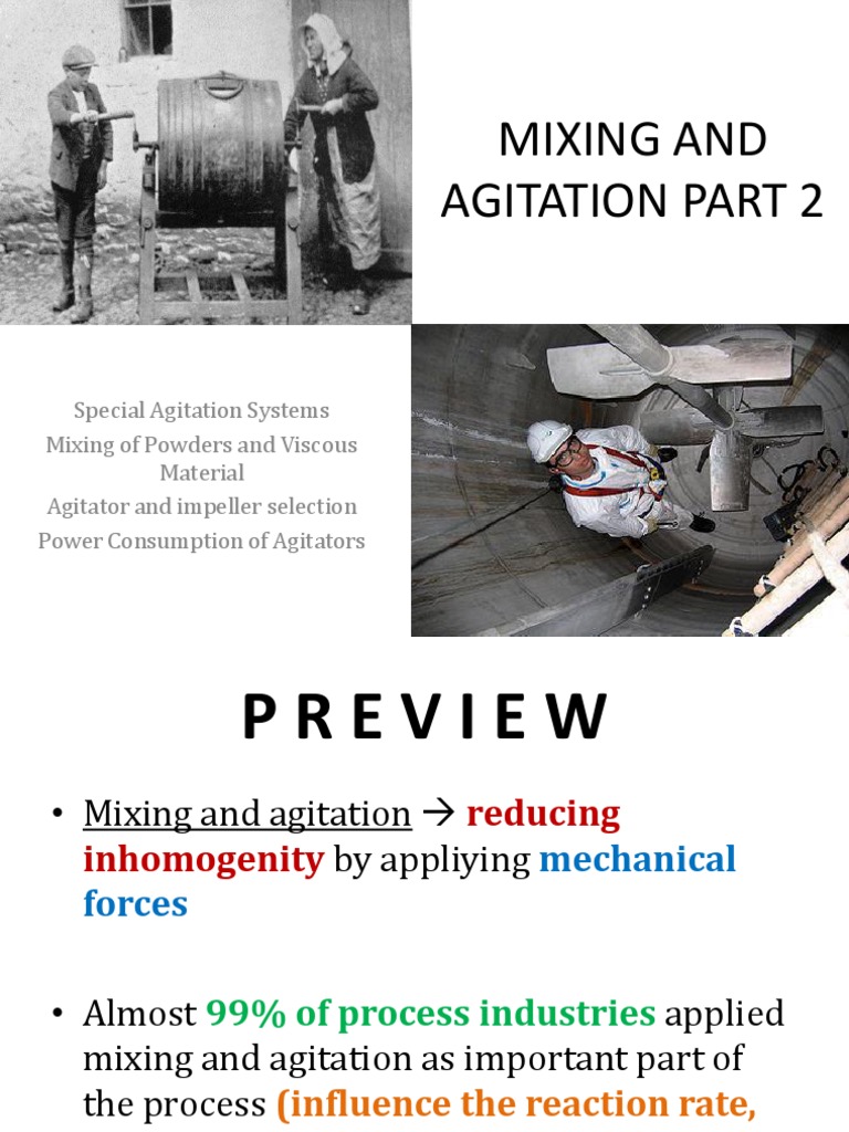 Mixing and Agitation Part 2 | PDF | Chemical Engineering | Chemistry