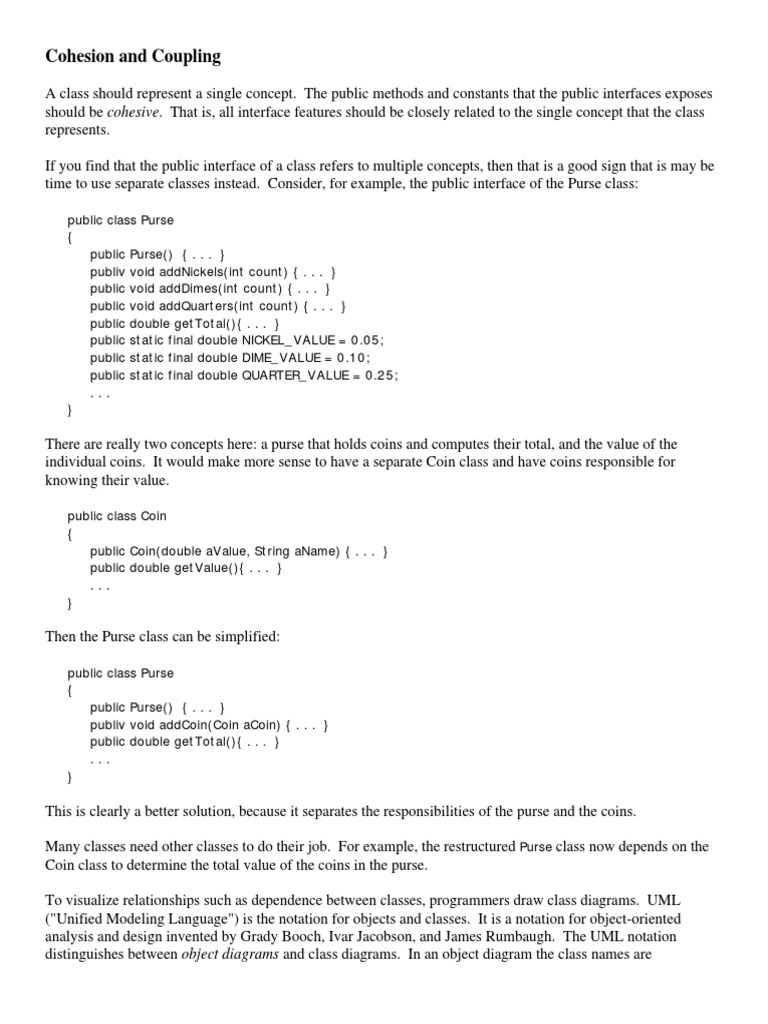 7 2-CohesionCoupling | Download Free PDF | Unified Modeling Language ...