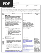 Long Jump Lesson Plan | PDF | Running