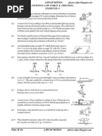 CBSE Class 11 Physics Worksheet | PDF | Friction | Motion (Physics)