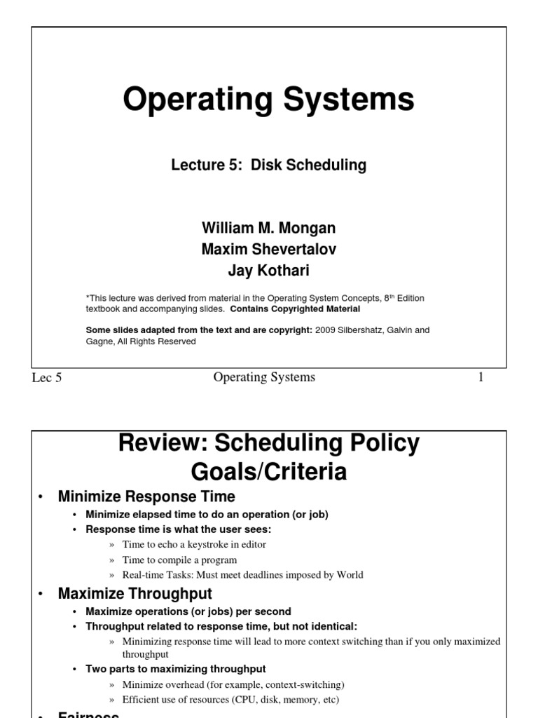 5 Disk Scheduling Pdf Scheduling Computing Computer Data Storage 3187