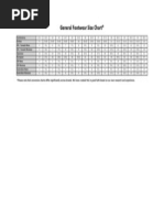 Size Chart - Bata | PDF | Sports & Recreation | Home & Garden