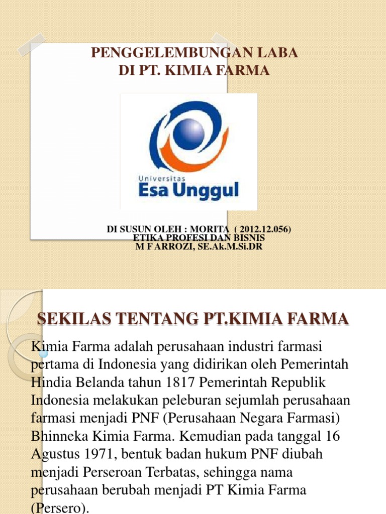 Kasus Kimia Farma Slide Pdf