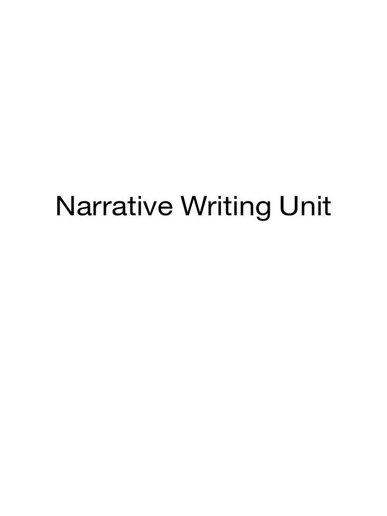 5 Stages of A Narrative | Download Free PDF | Sentence (Linguistics ...