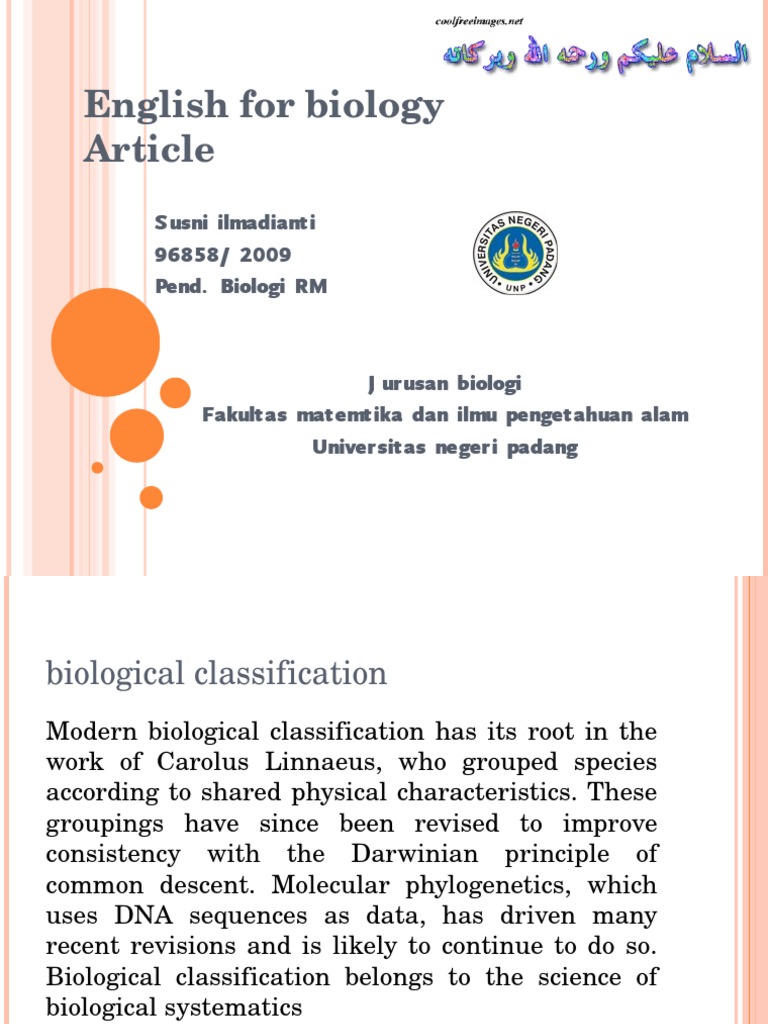 Biological Classification & Systems | PDF