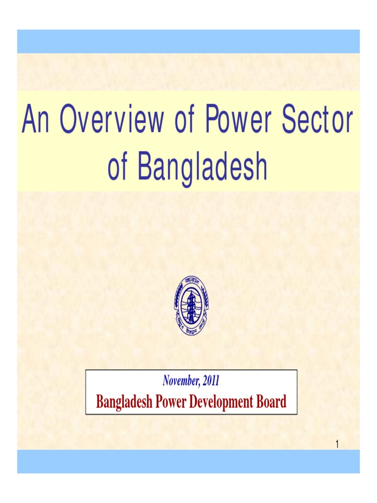 An Overview of Power Sector of Bangladesh | PDF | Electricity ...