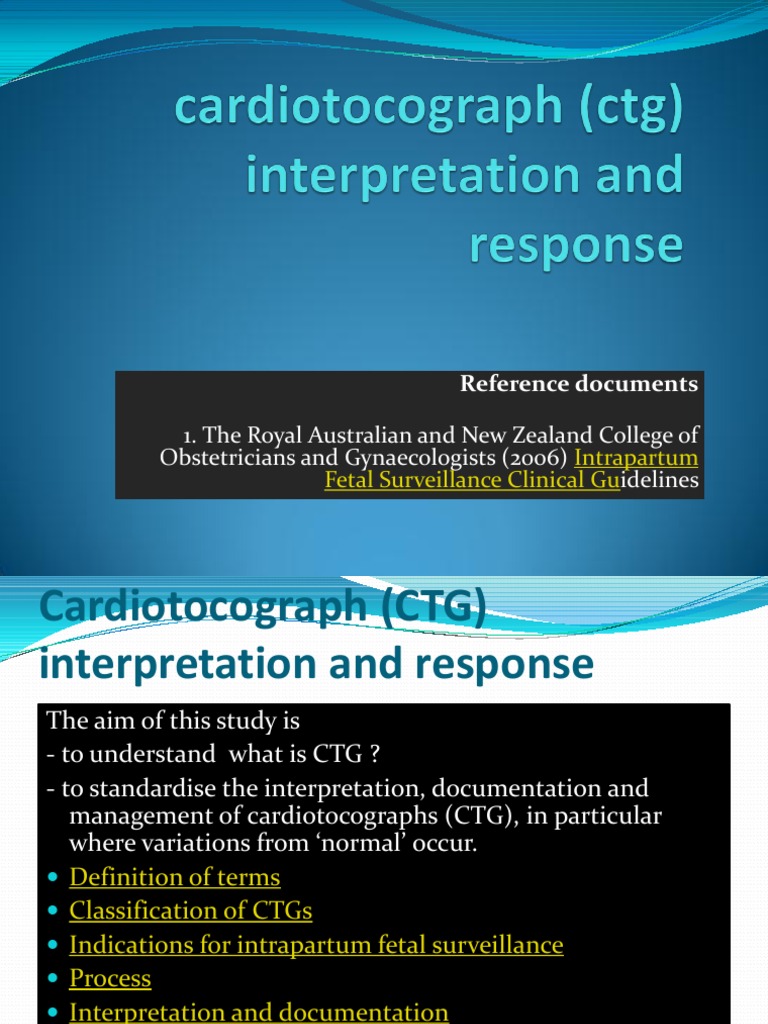 Interpreting Cardiotocography: An Analysis of Fetal Heart Rate ...