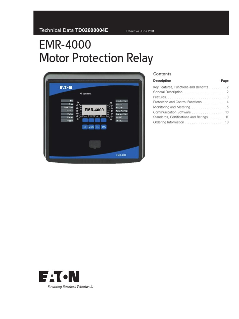 Td02600004e Emr-4000 | PDF | Relay | Programmable Logic Controller