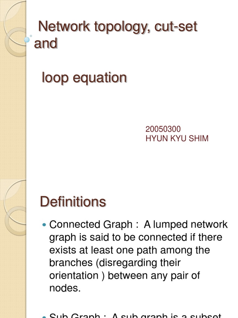 Network Topology Cutset Loop | PDF | Vertex (Graph Theory) | Discrete Mathematics