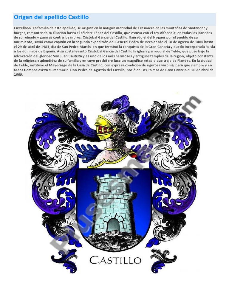 Origen Del Apellido Castillo | PDF