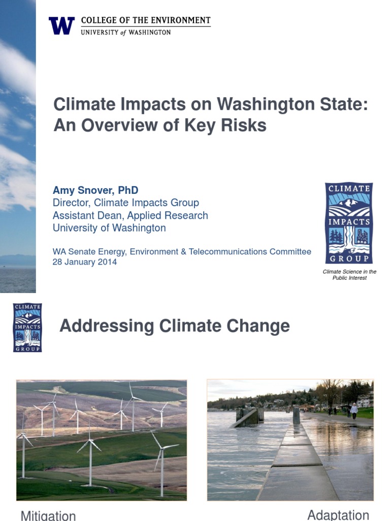 Climate Impacts On Washington State | PDF | Ocean Acidification ...