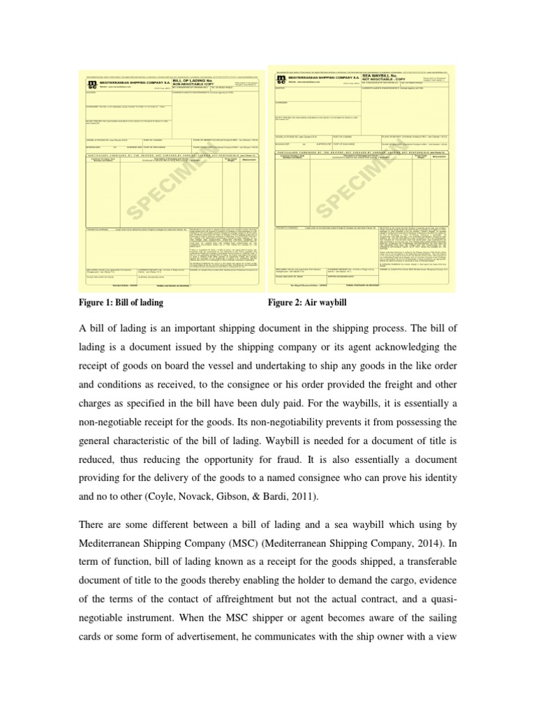 BL | PDF | Bill Of Lading | Consignee