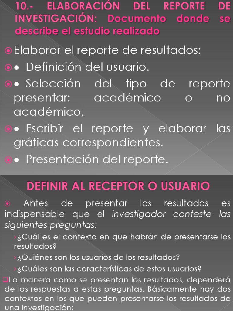 Elaboracion Del Reporte de Investigacion | PDF | Teoría | Estadísticas