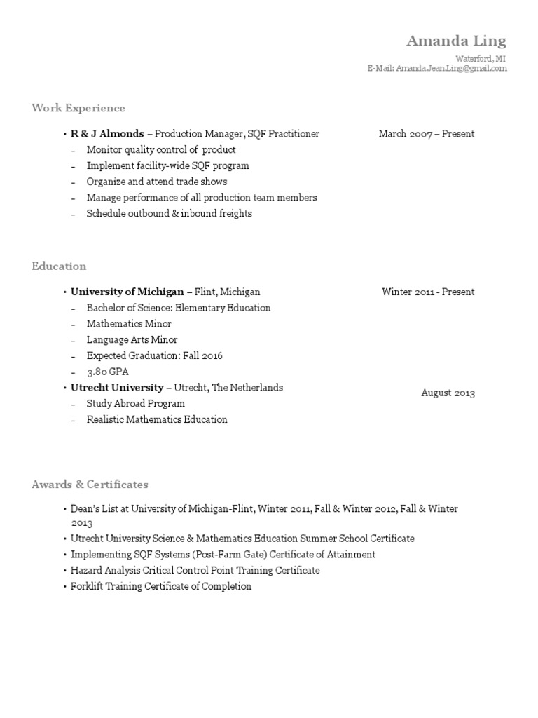 Amanda Resume | PDF