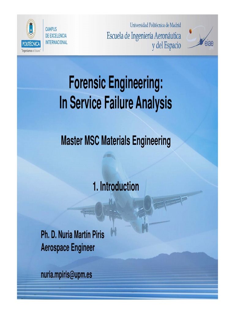 Forensic Engineering in Failure Analysis | PDF | Forensic Science ...