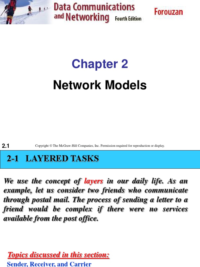 Chapter 2 - Network Models - Computer - Network | PDF | Osi Model | Internet Protocol Suite