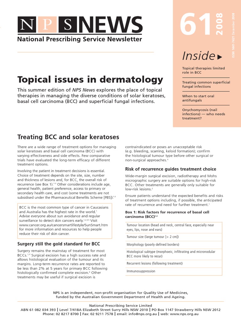 Topical Issues in Dermatology | PDF | Health Sciences | Diseases And ...