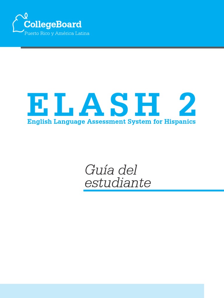 Guia Elash 2 | PDF | Universidad | Prueba (evaluación)