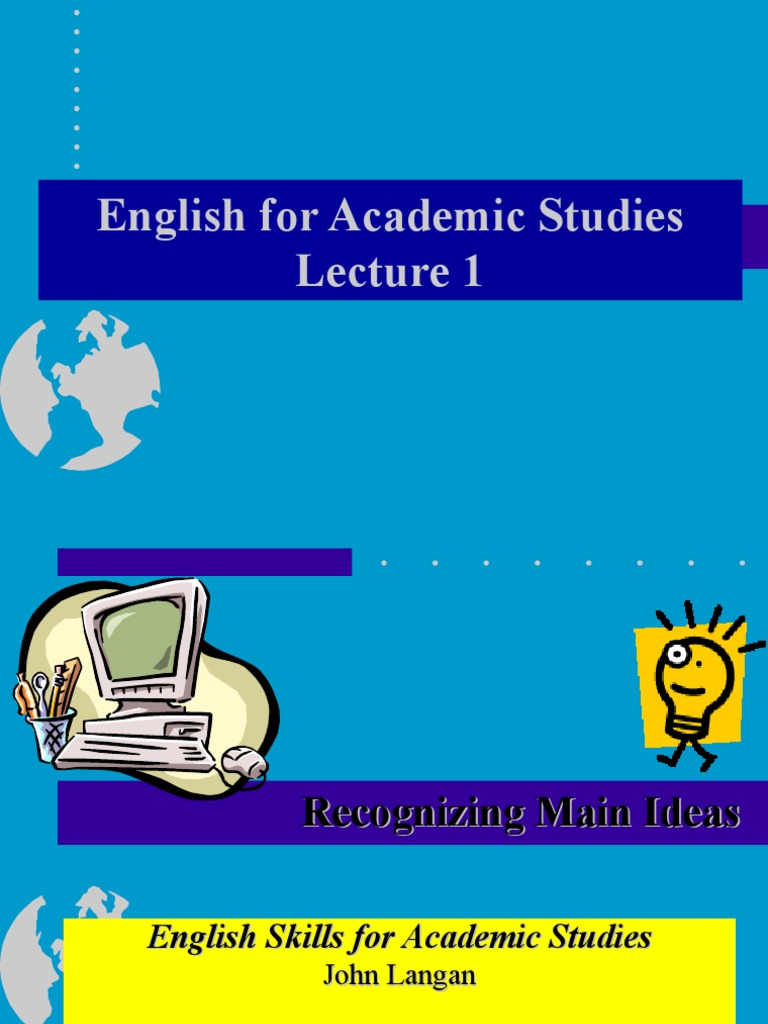Week 1 Recognizing Main Ideas | PDF