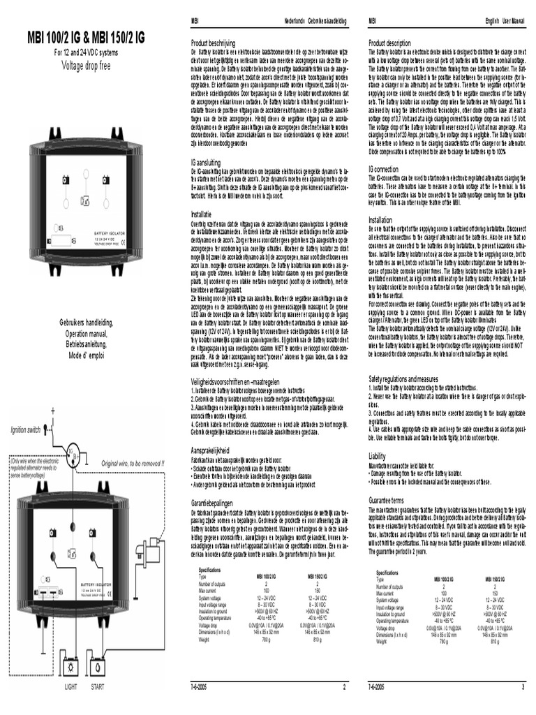 MBI 100-150-2 User Manual | PDF