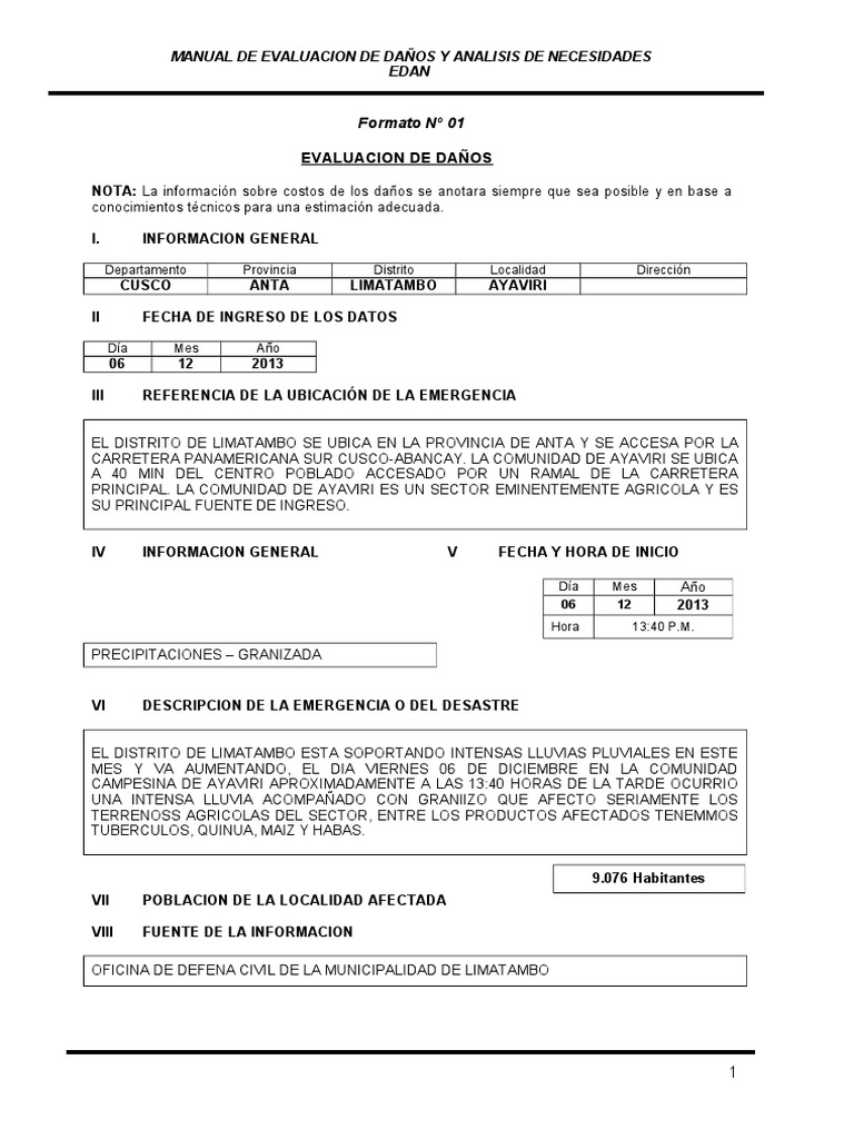 EDAN - Drac Ayaviri | PDF