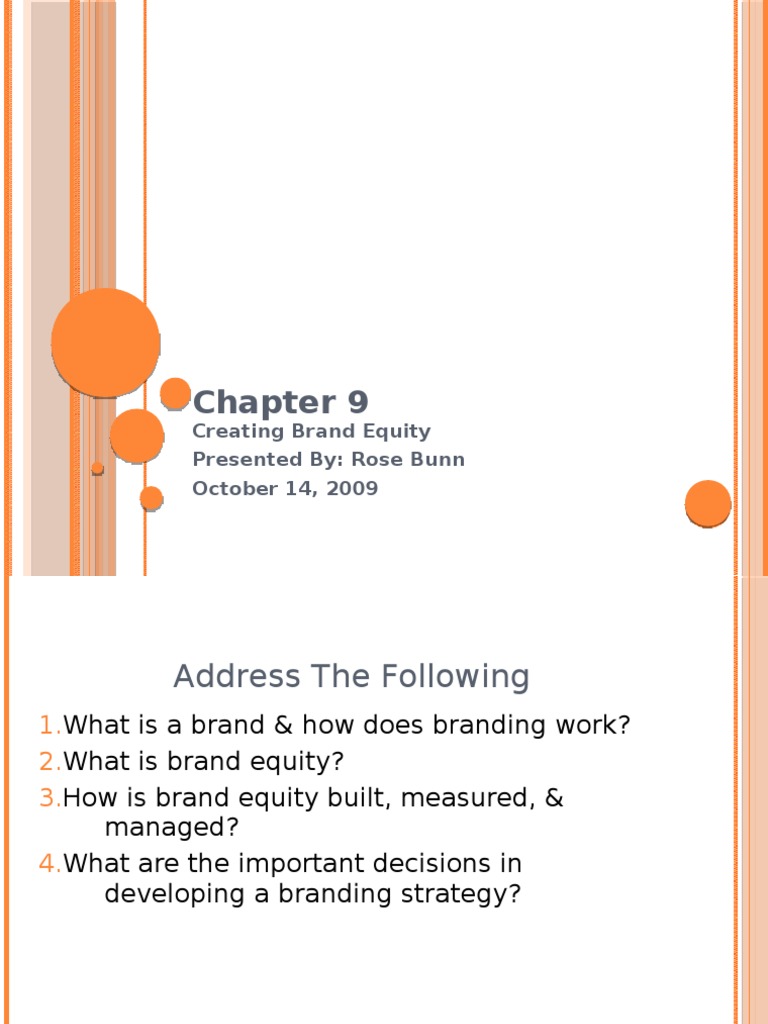 Building Brand Equity Strategies | PDF | Brand | Mergers And Acquisitions