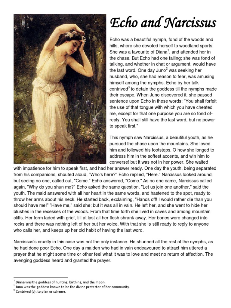 Echo and Narcissus | PDF | Religion And Belief