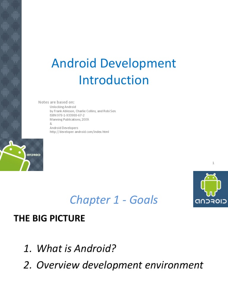 Android Development: Notes Are Based On | PDF | Smartphone | Mobile Phones