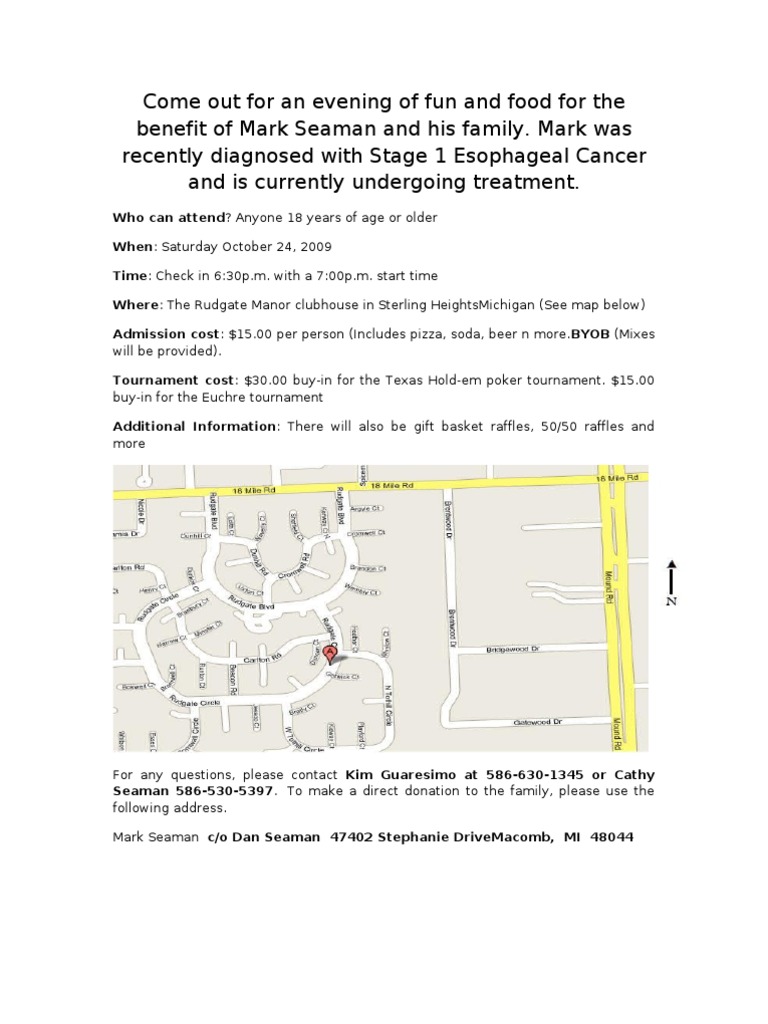 Mark Seaman Fundraiser | PDF