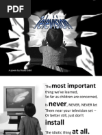 Television - Roald Dahl Poem (Edited) | PDF
