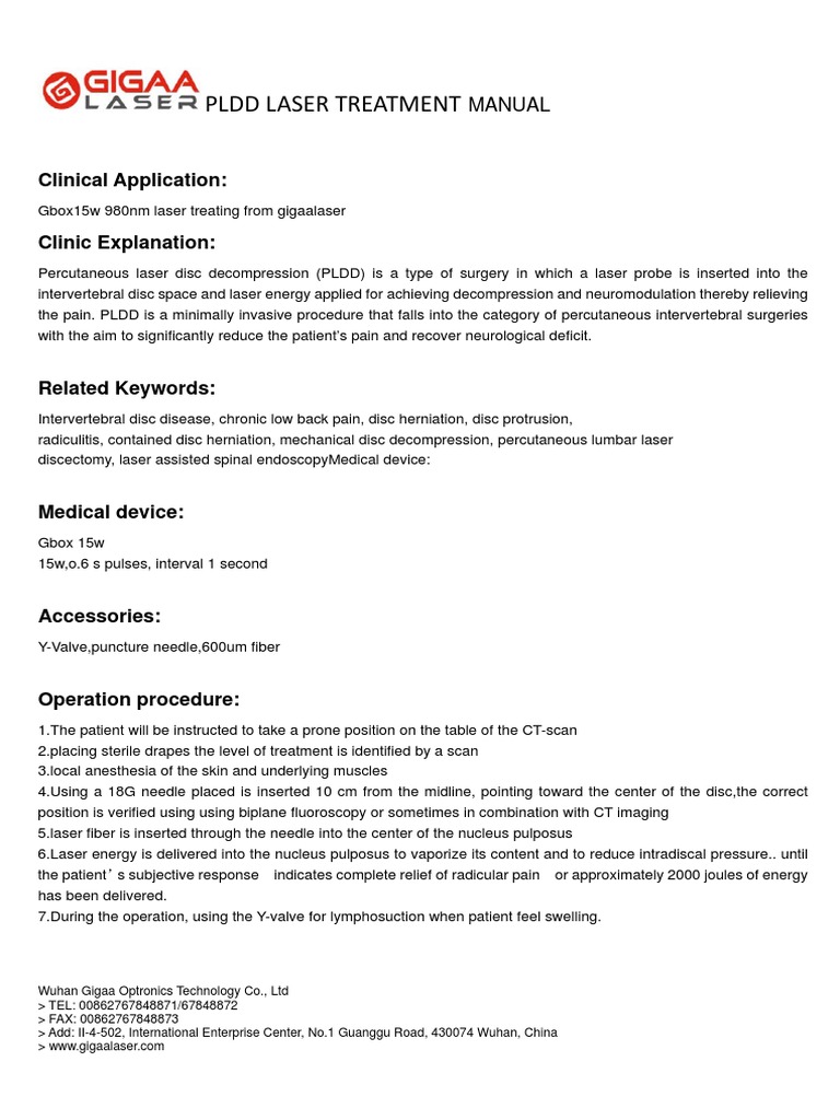 PLDD Francis | PDF | Surgery | Pain