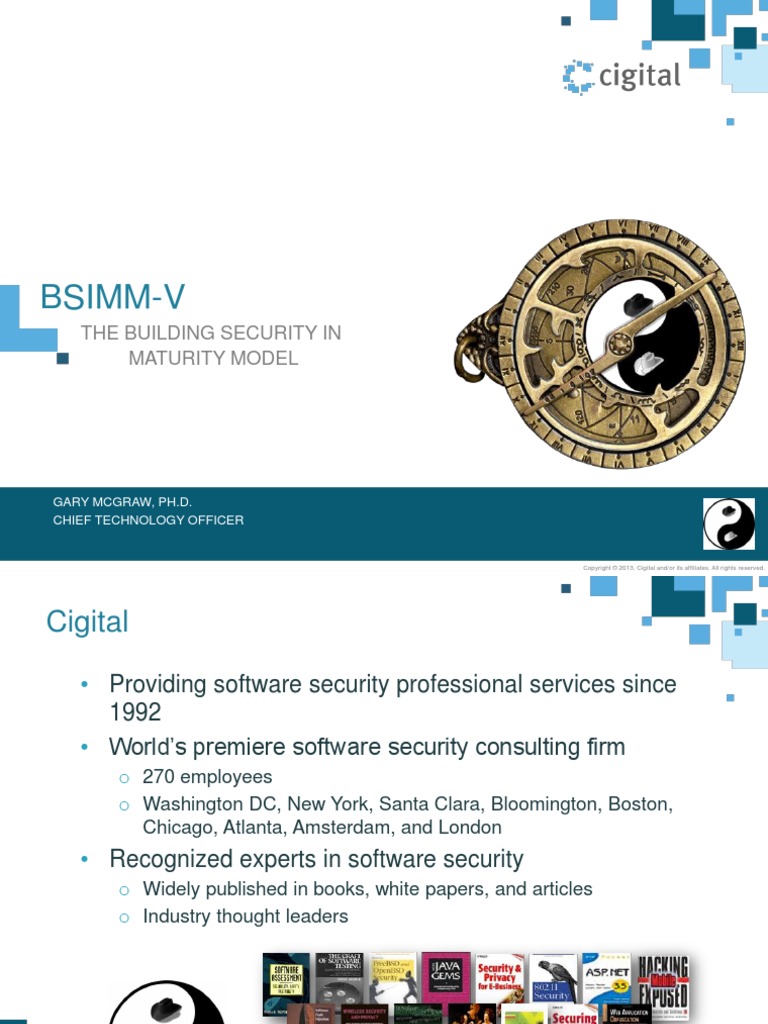 Bsimm-V: The Building Security in Maturity Model | PDF | Vulnerability ...