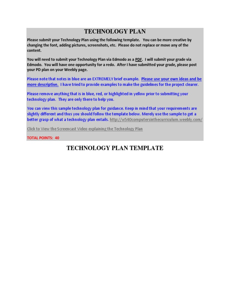 Technology Plan | PDF | Computer Network | Classroom