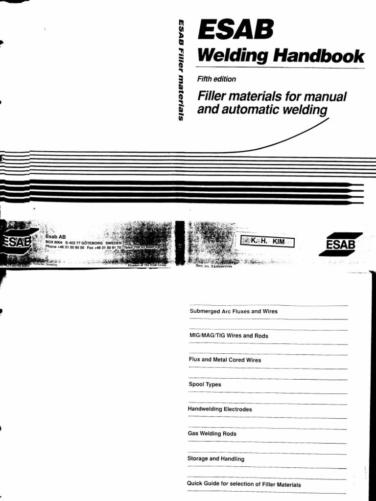 PDF Engineering) Esab Welding Handbook - 5 Edition | PDF | Welding ...