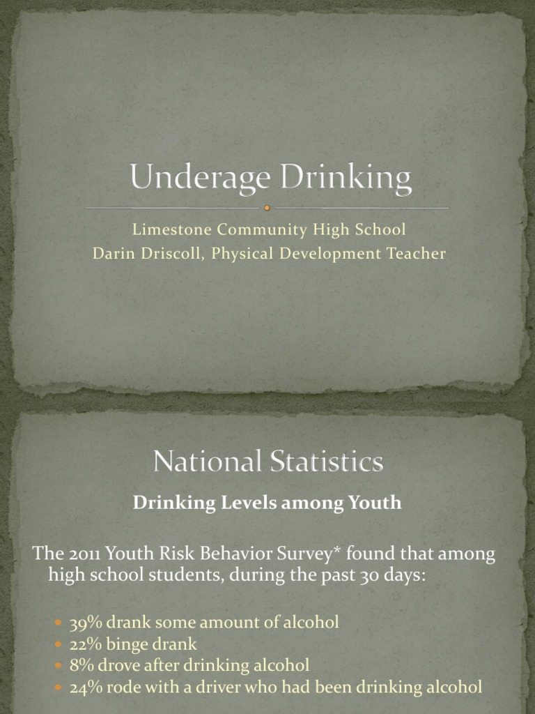 Underage Drinking | PDF | Driving Under The Influence | Adolescence