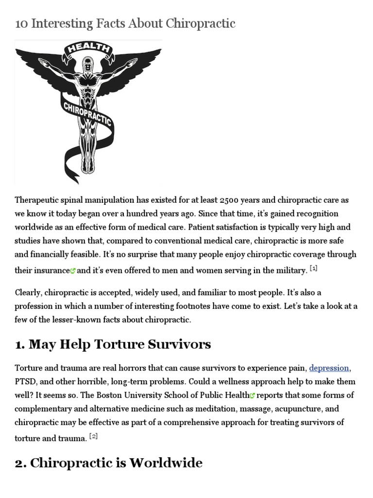 10 Interesting Facts About Chiropractic - Global Healing Center ...