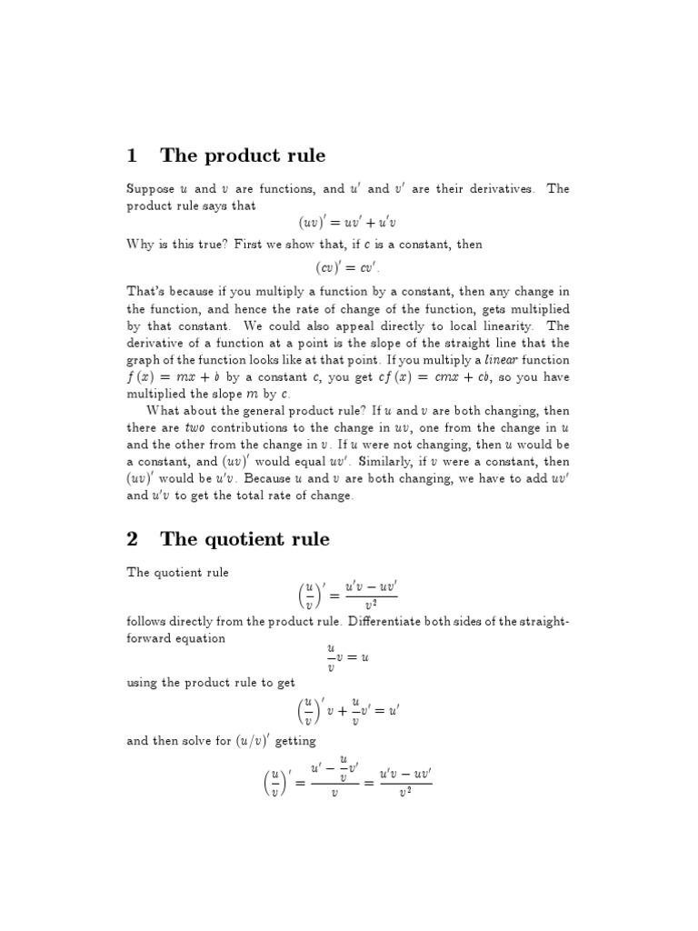 Diff Rules | PDF | Trigonometric Functions | Sine