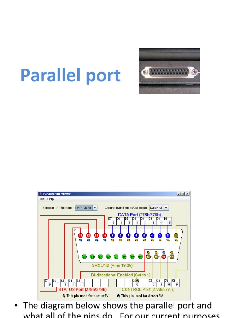 VB Parallel Port | PDF | Computer Programming | Areas Of Computer Science