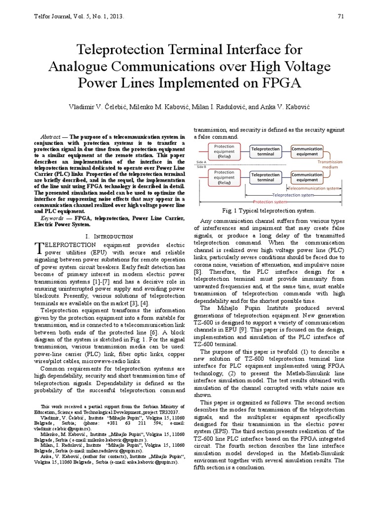 Teleprotection Terminal Interface | PDF | Signal To Noise Ratio ...