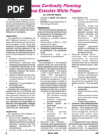 BCP Tabletop Exercise Guide | PDF | Facilitator | Business Process