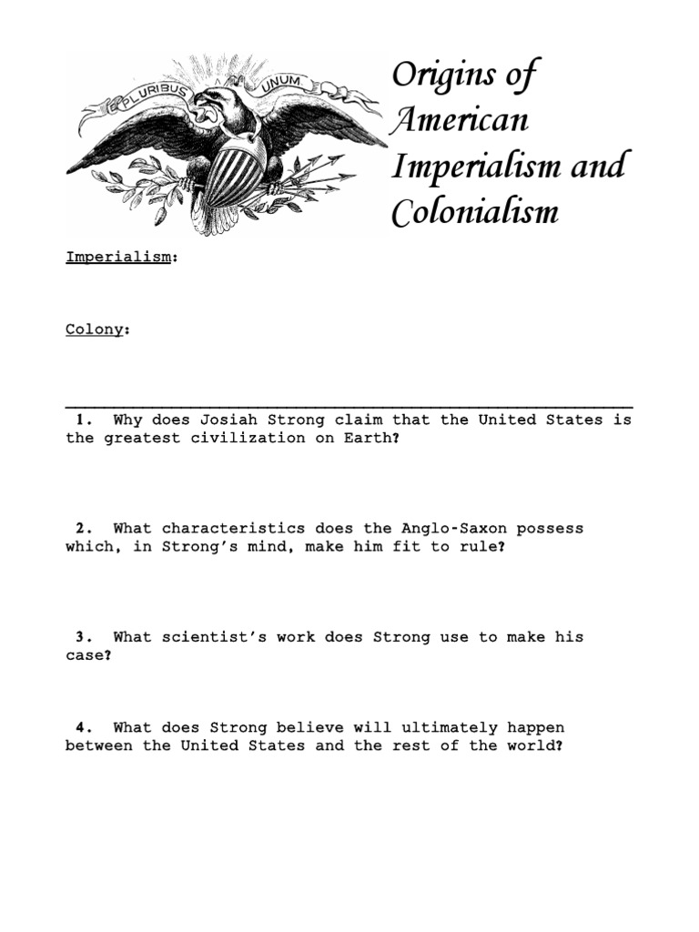 Origins of American Imperialism | PDF | Colonialism | British Empire