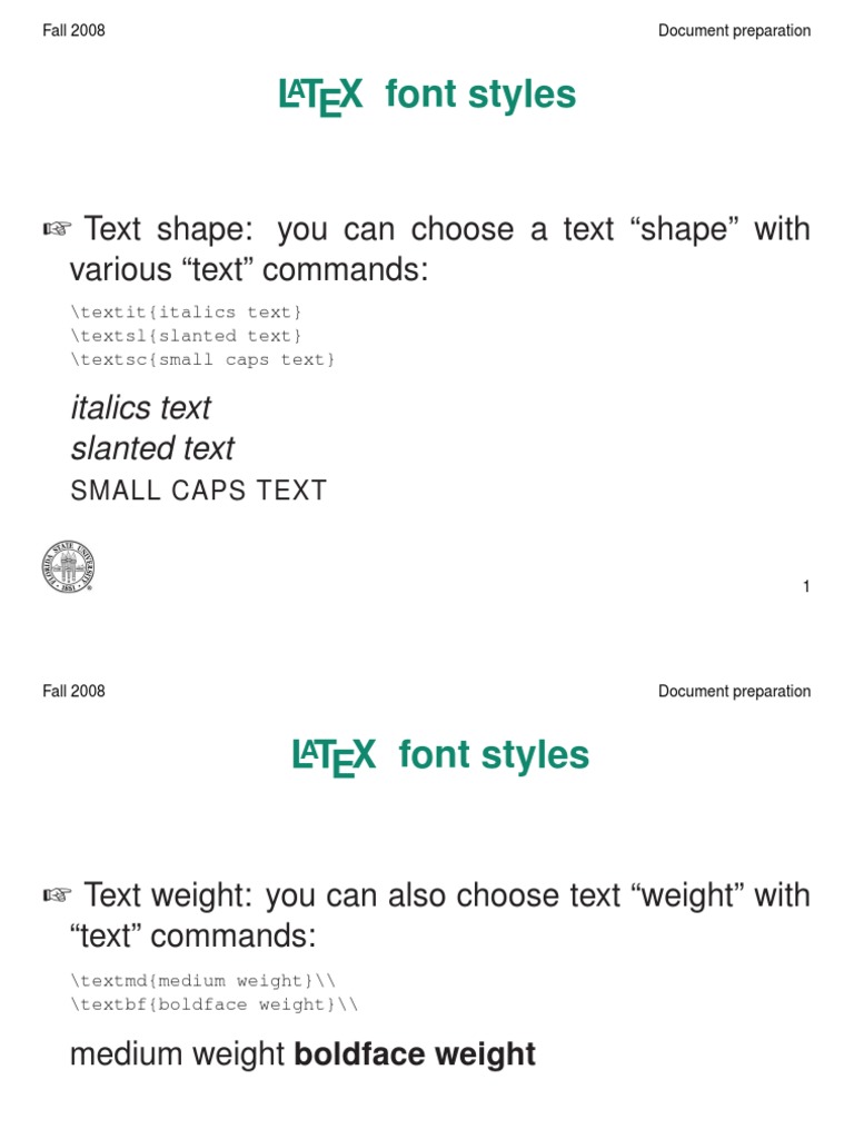 L TEX Font Styles: + Text Shape: You Can Choose A Text "Shape" With ...