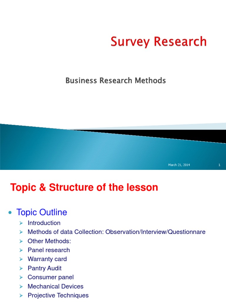 BRM Survey Research | PDF | Survey Methodology | Questionnaire