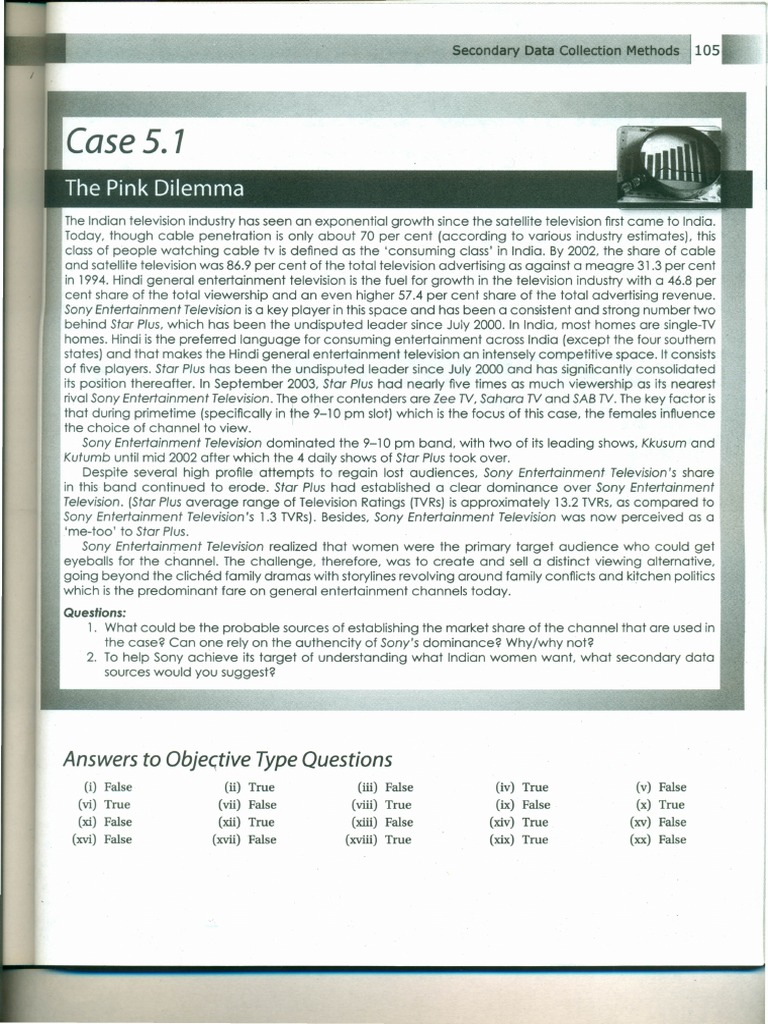 Ch. 5 Case Study | PDF | Television | Audience Measurement